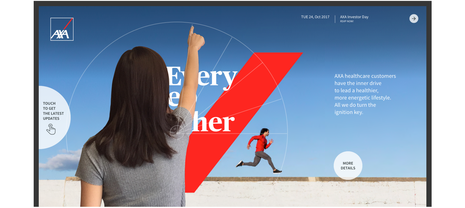 AXA Touchscreen | Onion Creative